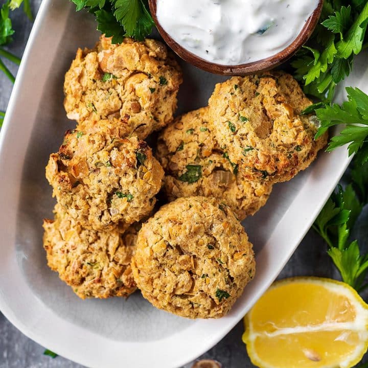 Oven Baked Falafel - Hungry Healthy Happy