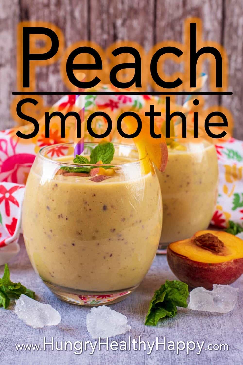 Peach Smoothie - Hungry Healthy Happy