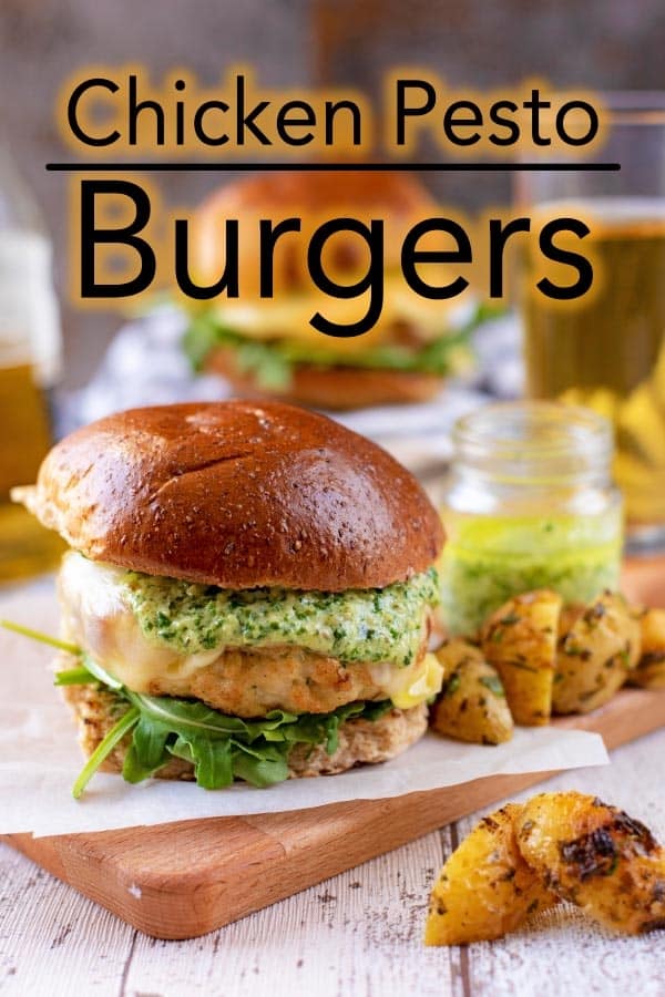 Chicken Pesto Burgers - Hungry Healthy Happy