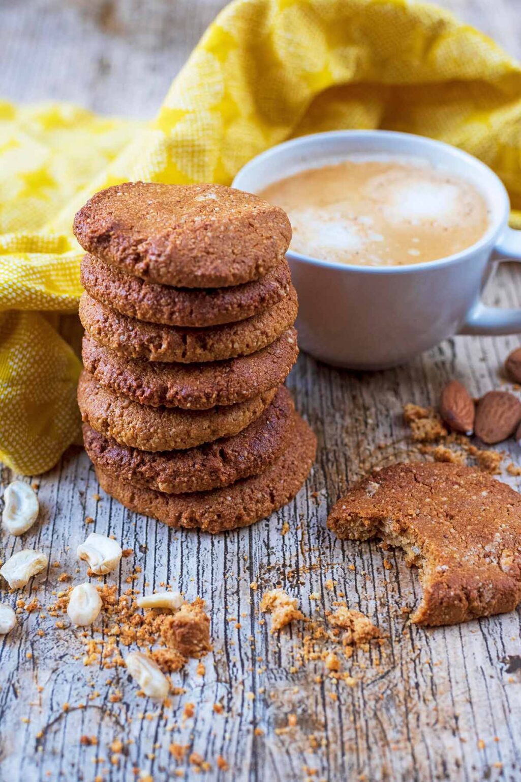 Healthy Gingernut Biscuits - Hungry Healthy Happy