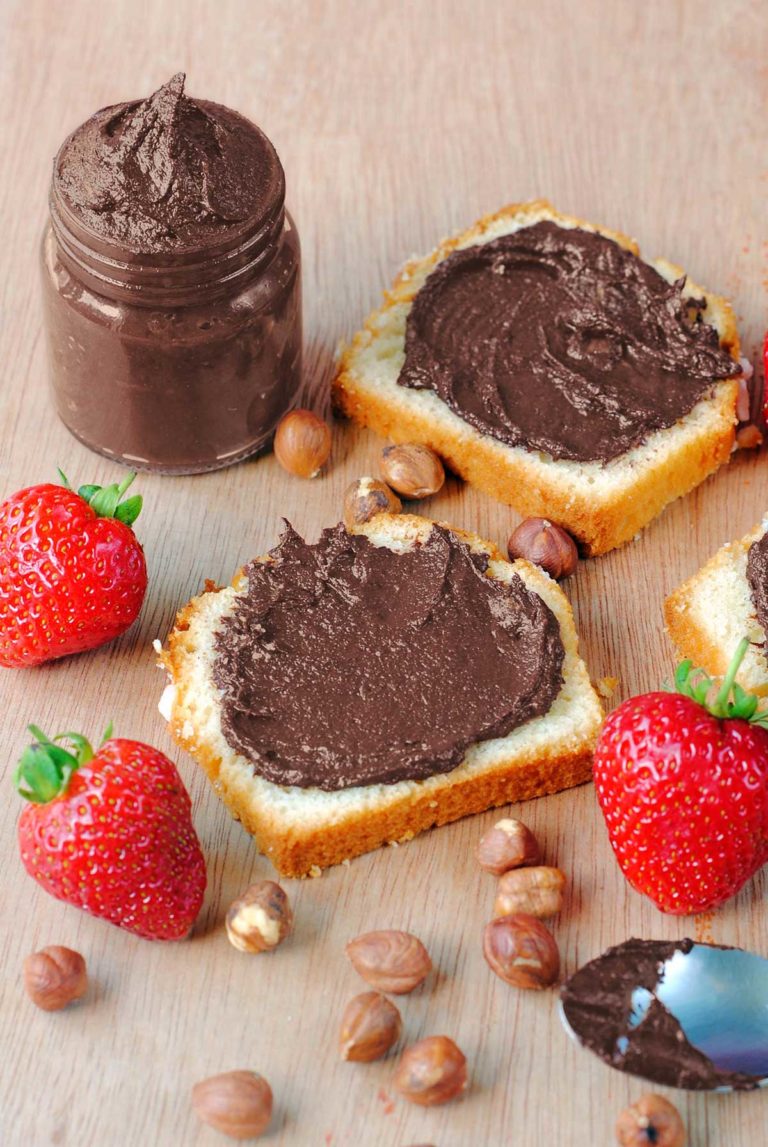 Homemade Healthier Nutella - Hungry Healthy Happy