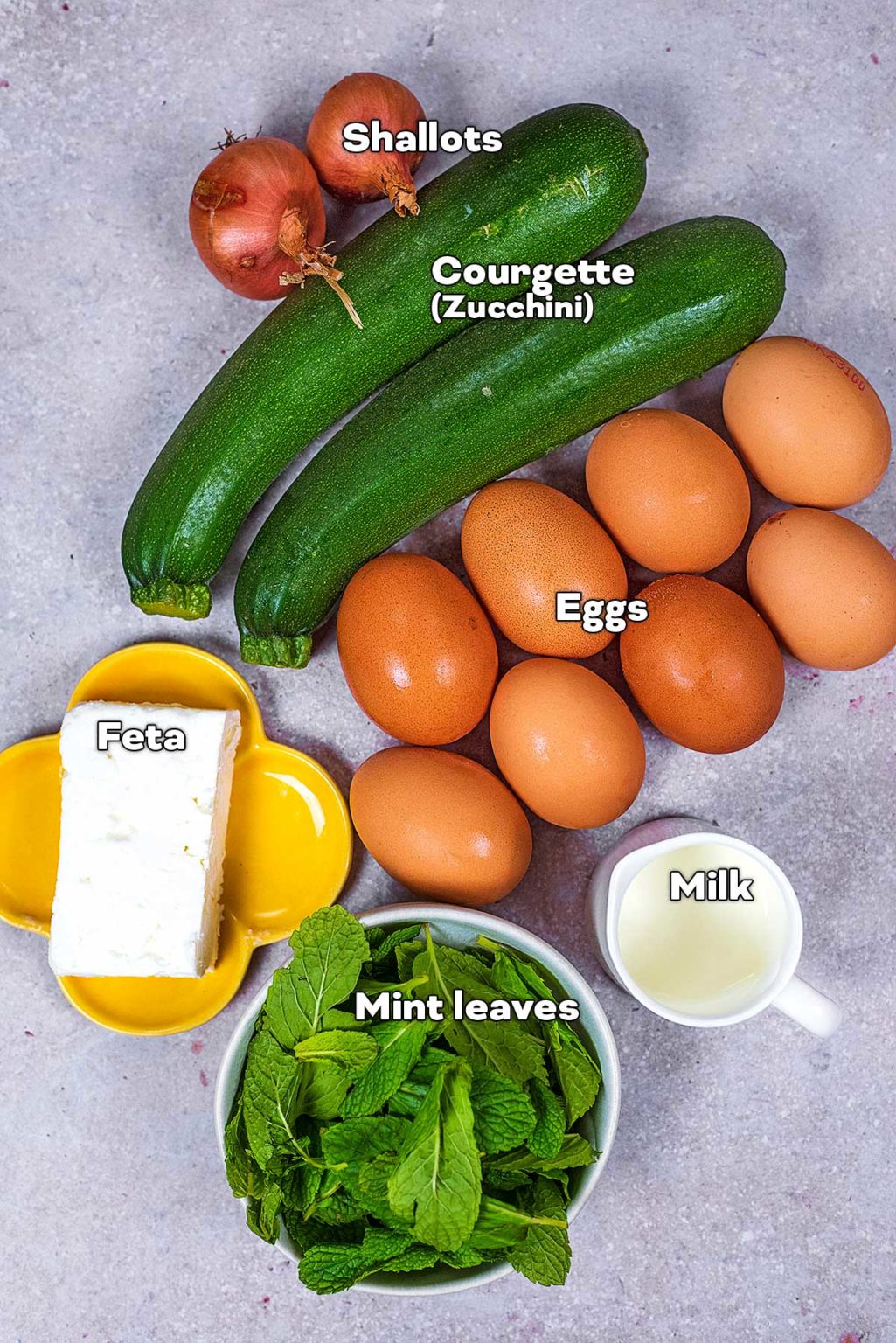 Courgette, Mint and Feta Frittata - Hungry Healthy Happy