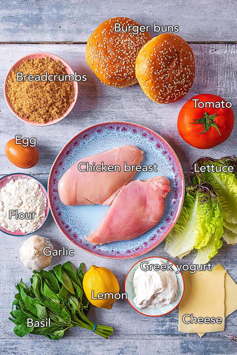 Baked Chicken Burger with Basil Sauce - Hungry Healthy Happy