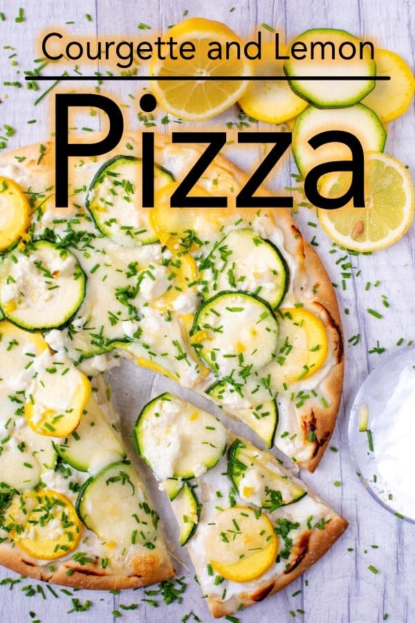 Courgette and Lemon Pizza - Hungry Healthy Happy