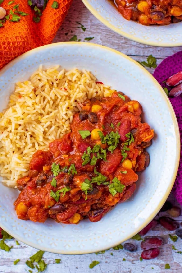 Easy Three Bean Curry - Hungry Healthy Happy