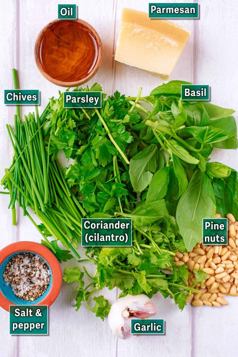 Mixed Herb Pesto - Hungry Healthy Happy