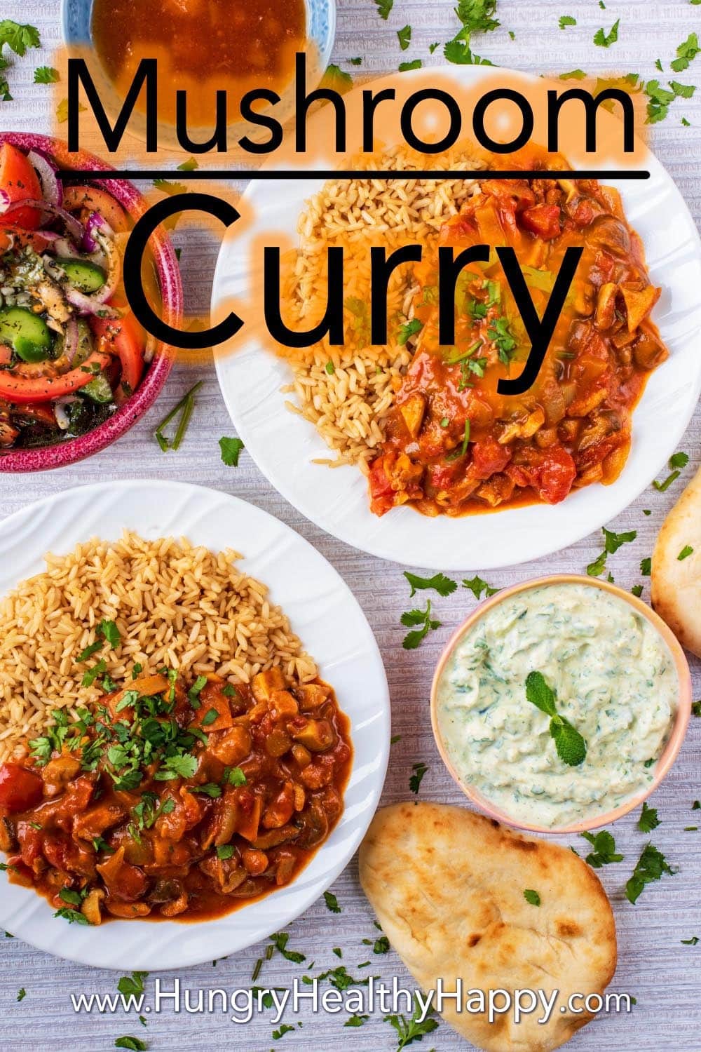 15 Minute Mushroom Curry - Hungry Healthy Happy