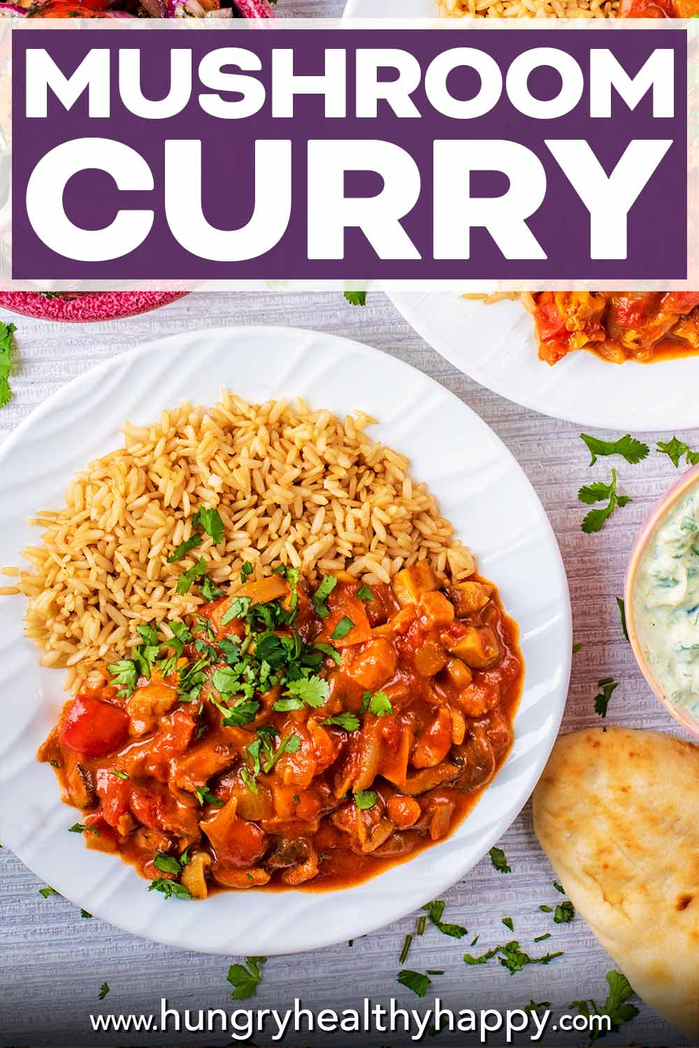 15 Minute Mushroom Curry - Hungry Healthy Happy