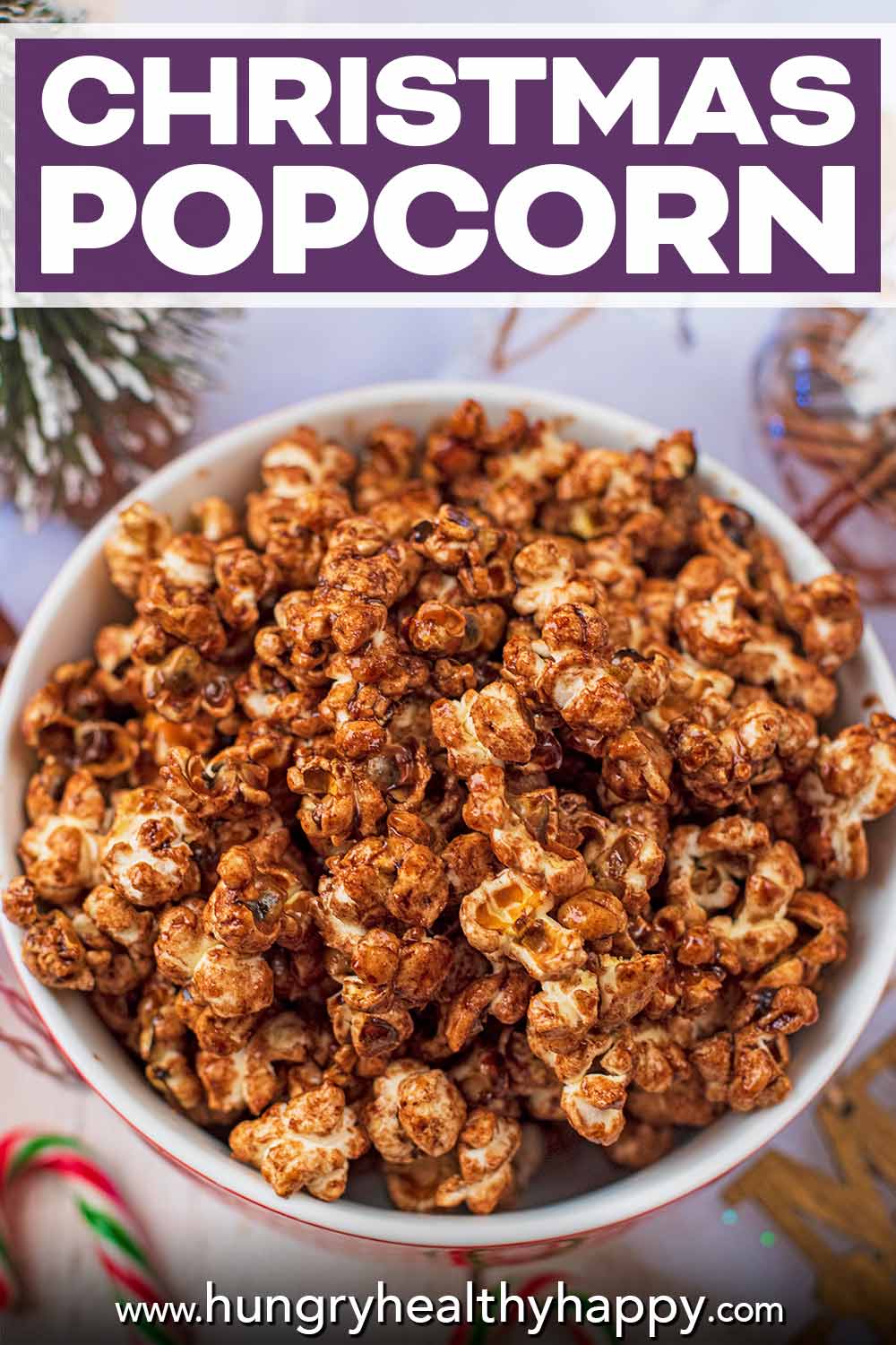 Christmas Popcorn - Hungry Healthy Happy
