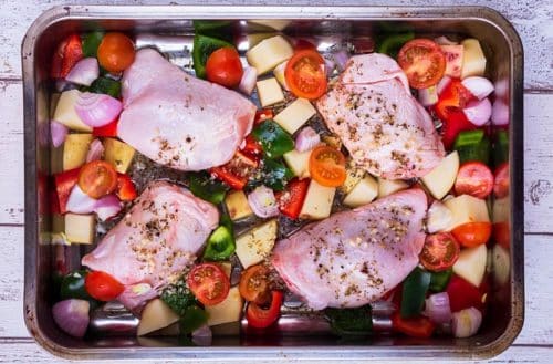 Easy Chicken Traybake - Hungry Healthy Happy