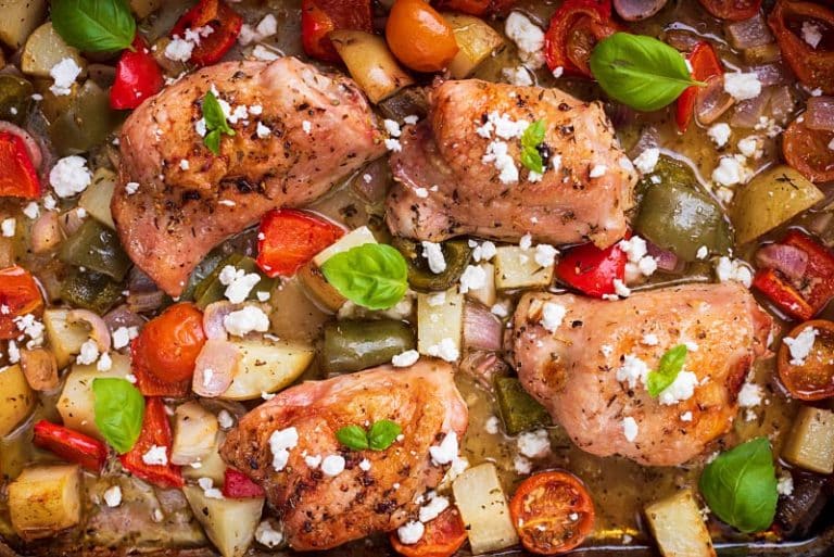 Easy Chicken Traybake - Hungry Healthy Happy