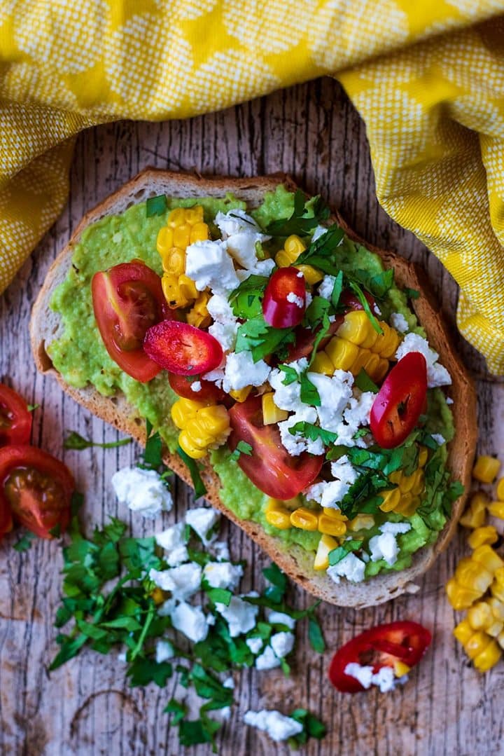 Smashed Avocado on Toast 5 Ways - Hungry Healthy Happy
