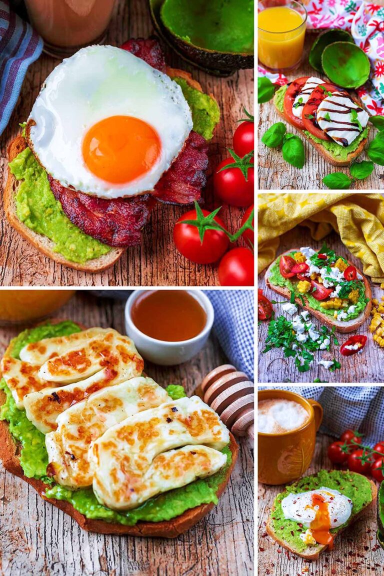 Smashed Avocado on Toast 5 Ways - Hungry Healthy Happy