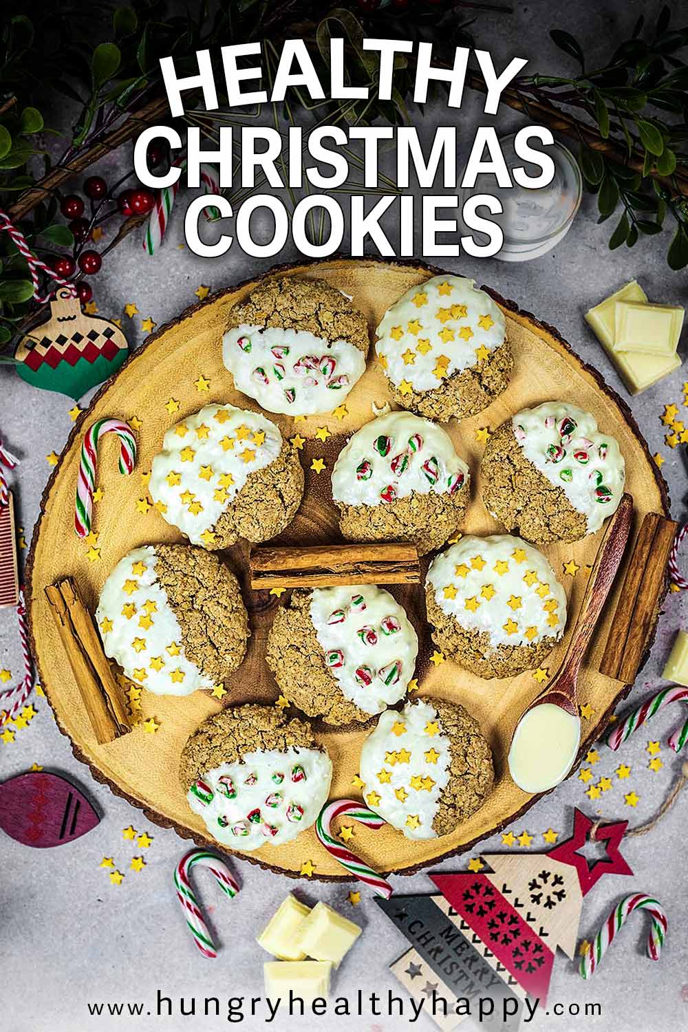 Healthy Christmas Cookies - Hungry Healthy Happy