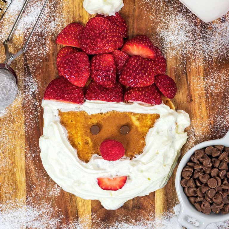 Santa Pancakes - Hungry Healthy Happy