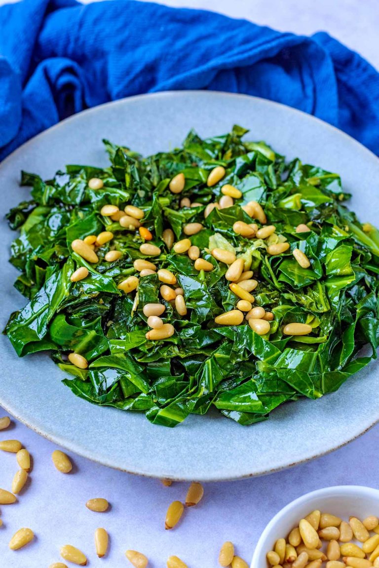 Garlic Spring Greens - Hungry Healthy Happy