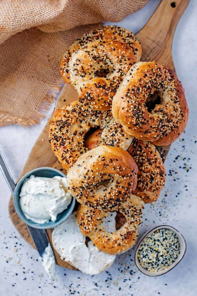 Easy Bagel Recipe - Hungry Healthy Happy