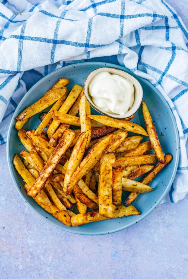 Easy Skin On Fries - Hungry Healthy Happy