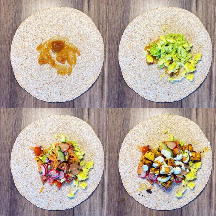 Spiced Paneer Wraps - Hungry Healthy Happy