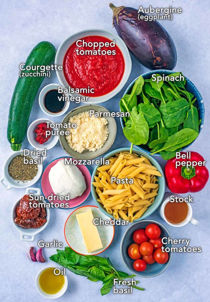 Vegetable Pasta Bake - Hungry Healthy Happy