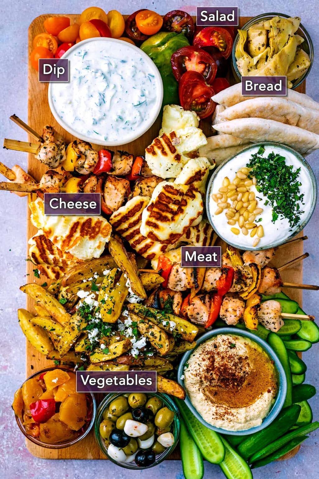 Greek Meze Platter - Hungry Healthy Happy