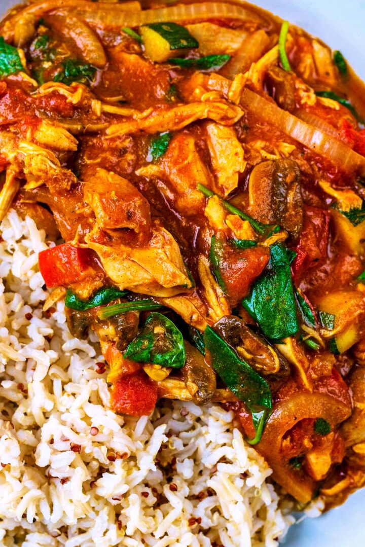 15 Minute Leftover Turkey Curry - Hungry Healthy Happy