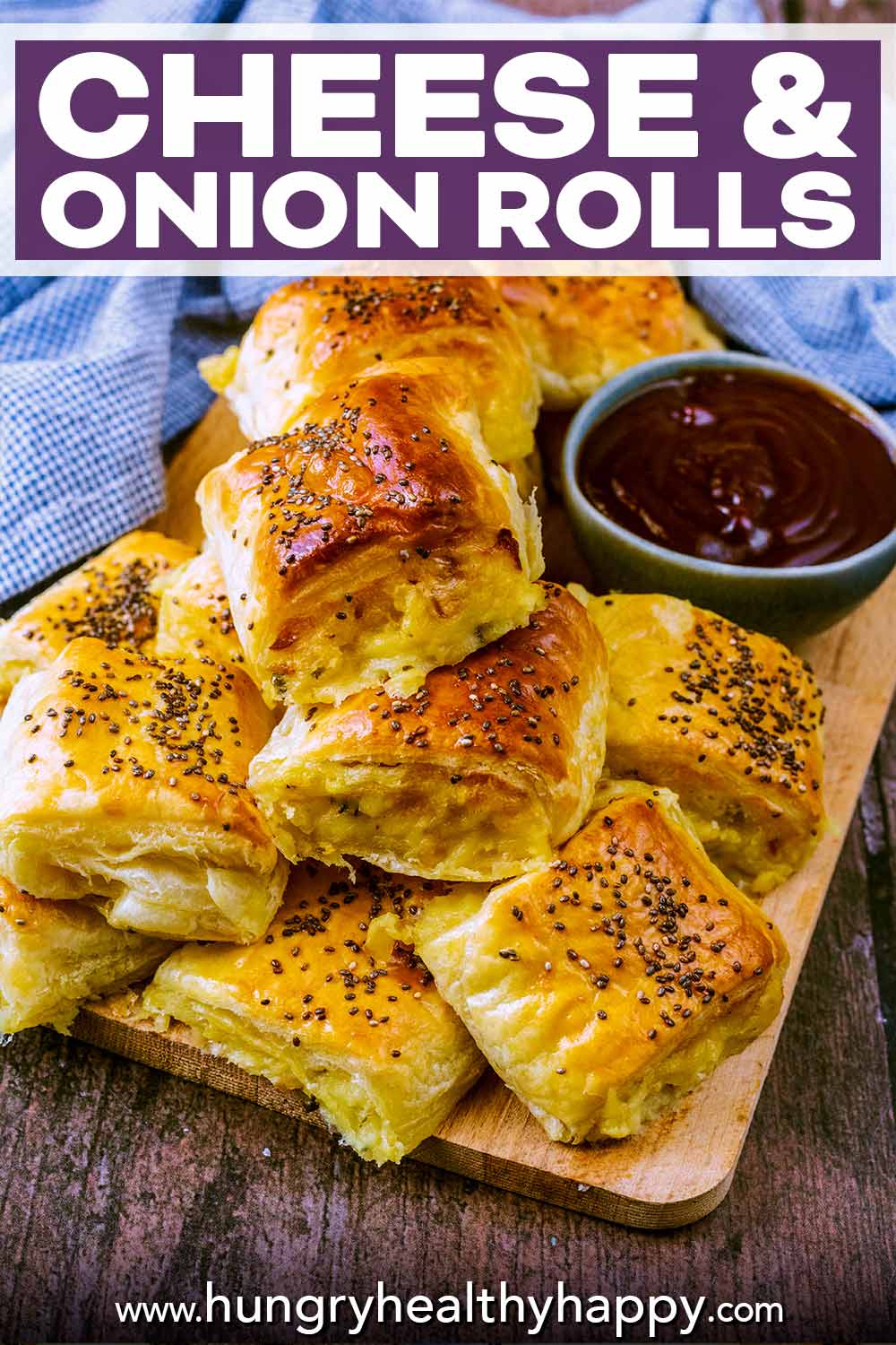 Cheese and Onion Rolls - Hungry Healthy Happy