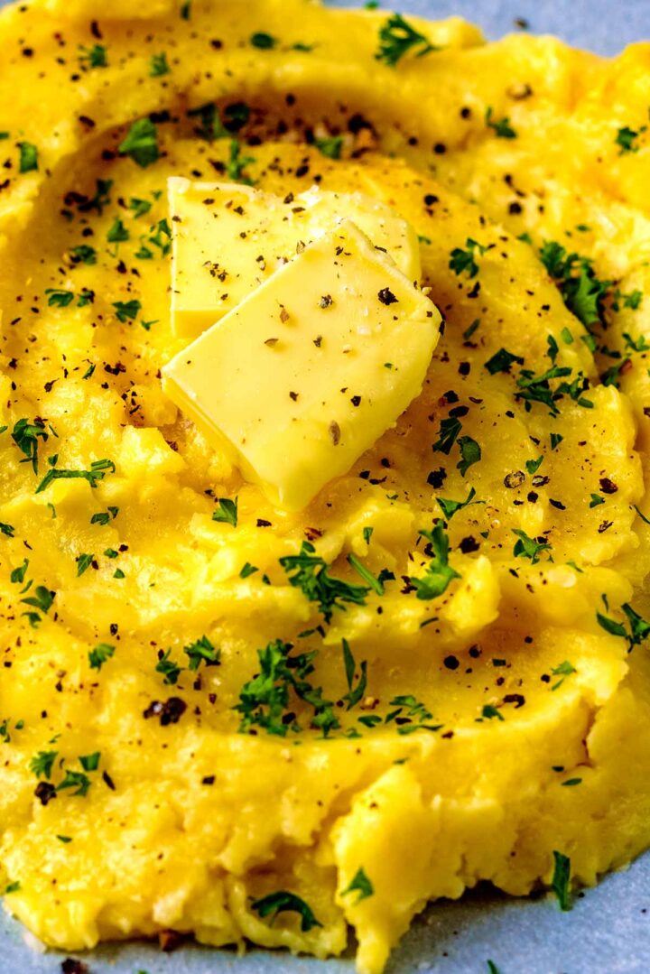 Microwave Mashed Potatoes - Hungry Healthy Happy