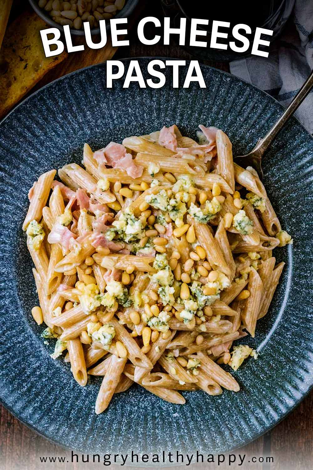 Blue Cheese Pasta - Hungry Healthy Happy