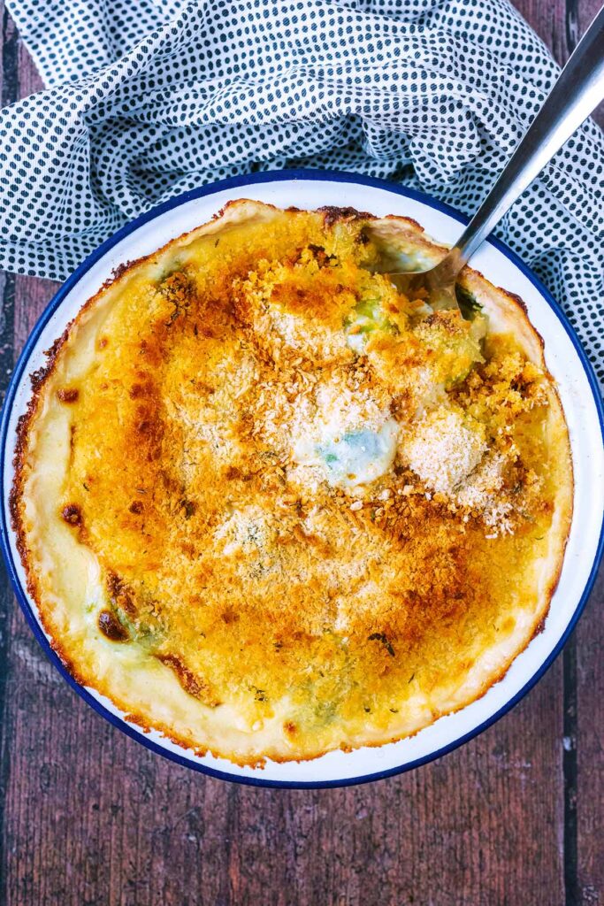 Brussels Sprouts Gratin - Hungry Healthy Happy