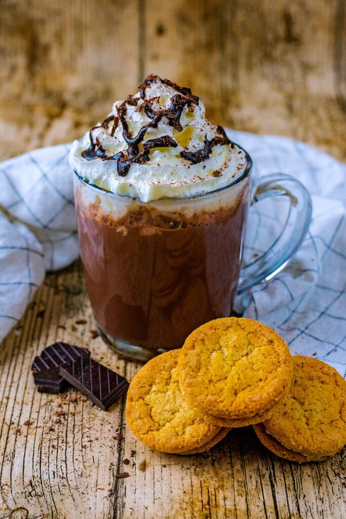 Easy Microwave Hot Chocolate - Hungry Healthy Happy