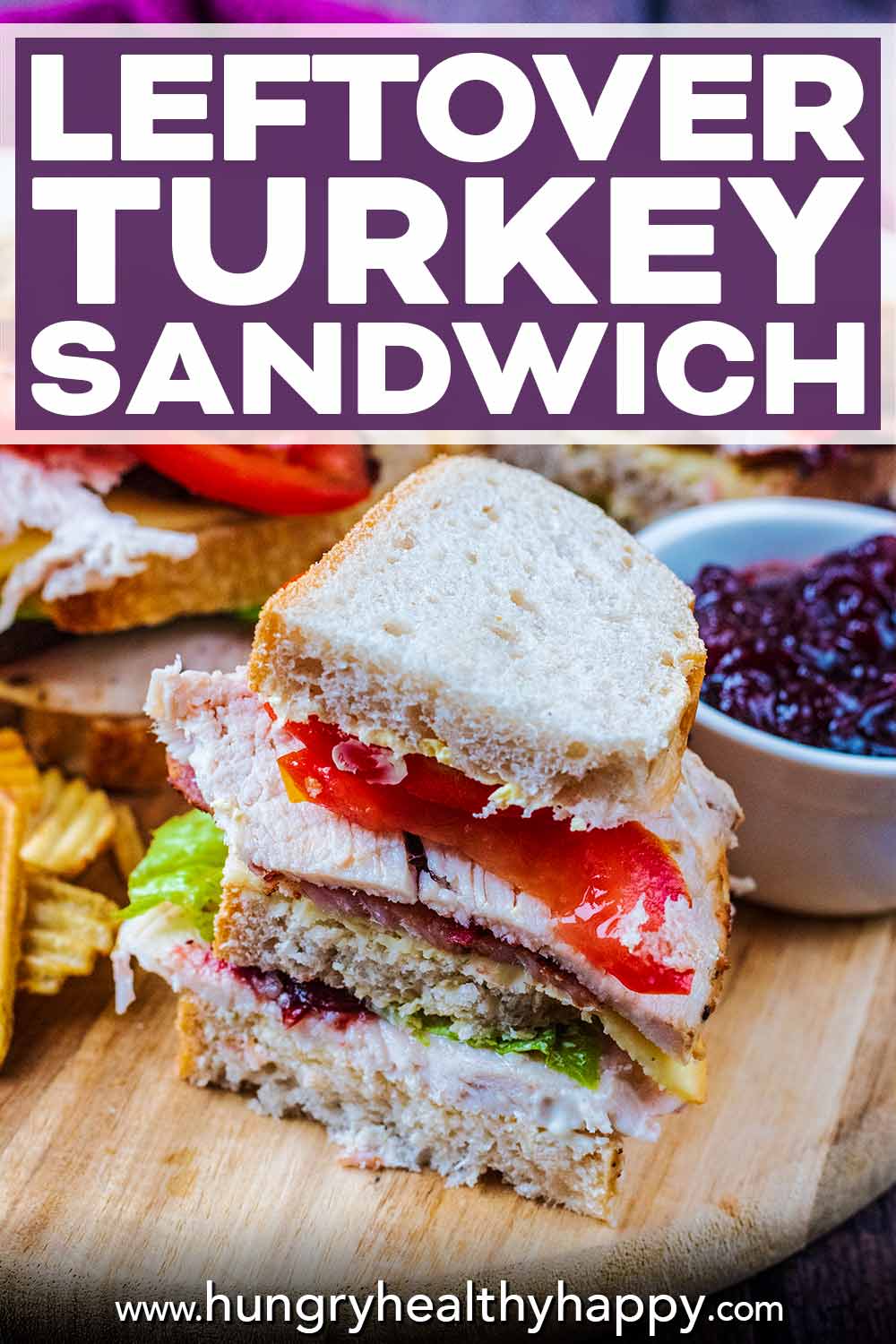 Leftover Turkey Sandwich - Hungry Healthy Happy