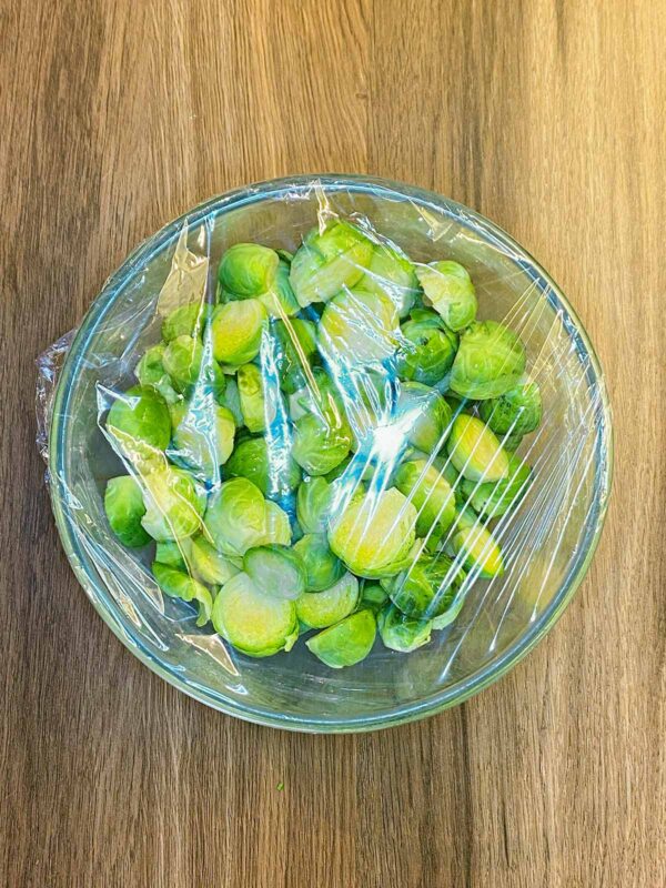 Microwave Brussels Sprouts - Hungry Healthy Happy