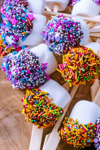 Chocolate Covered Marshmallows - Hungry Healthy Happy