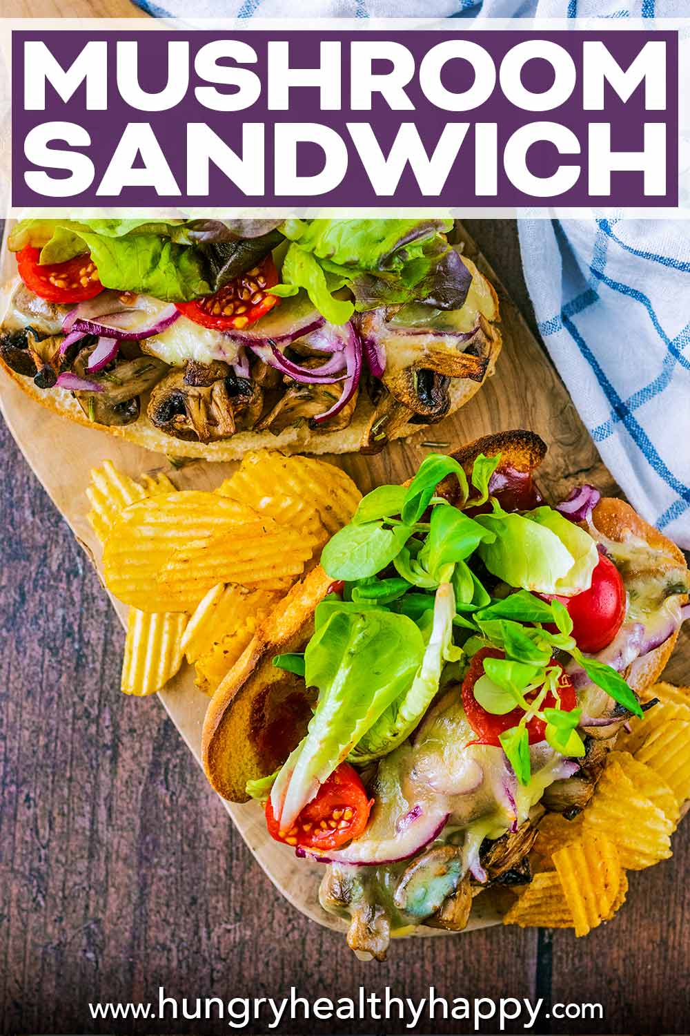 Mushroom Sandwich - Hungry Healthy Happy