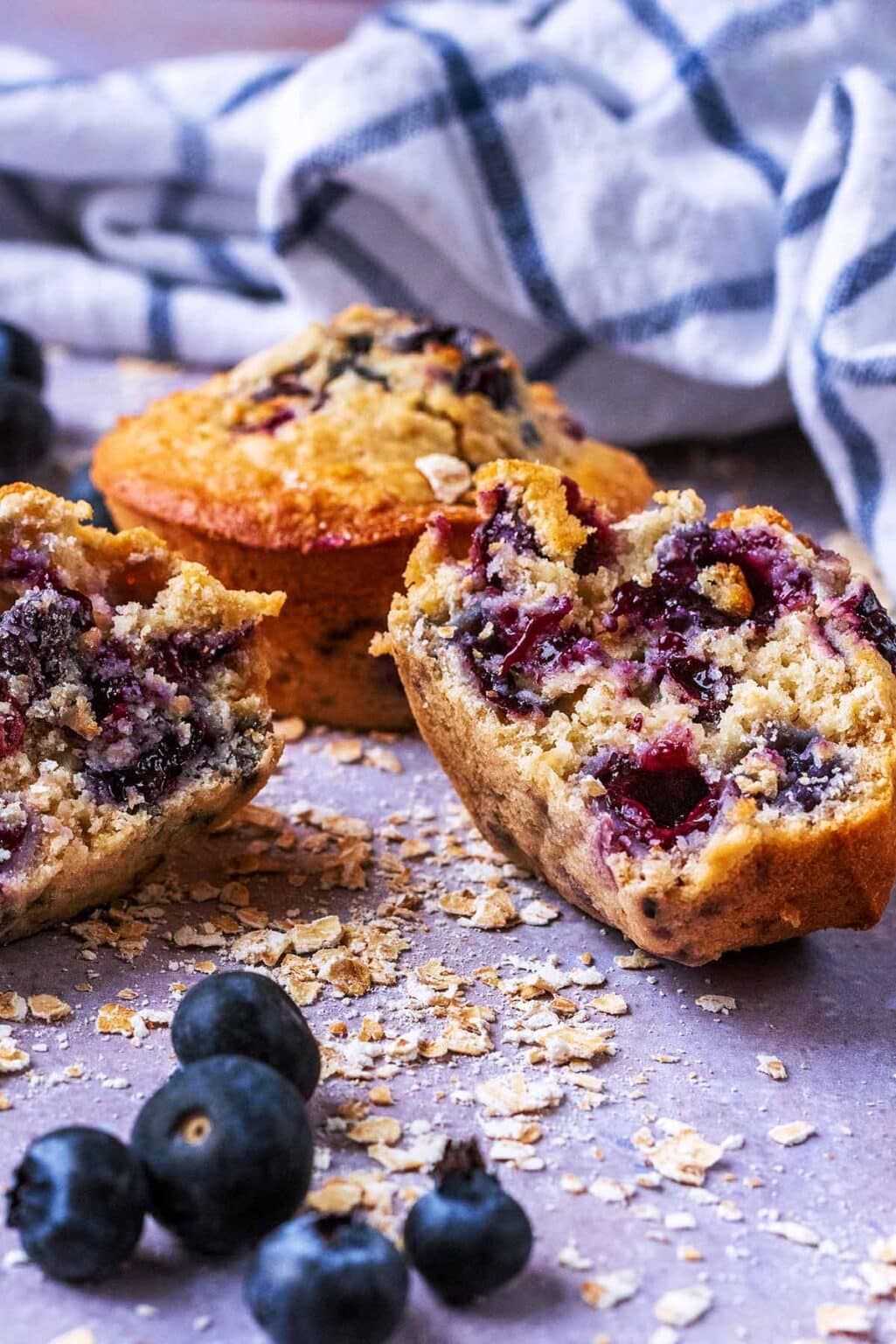 Healthy Blueberry Muffins - Hungry Healthy Happy
