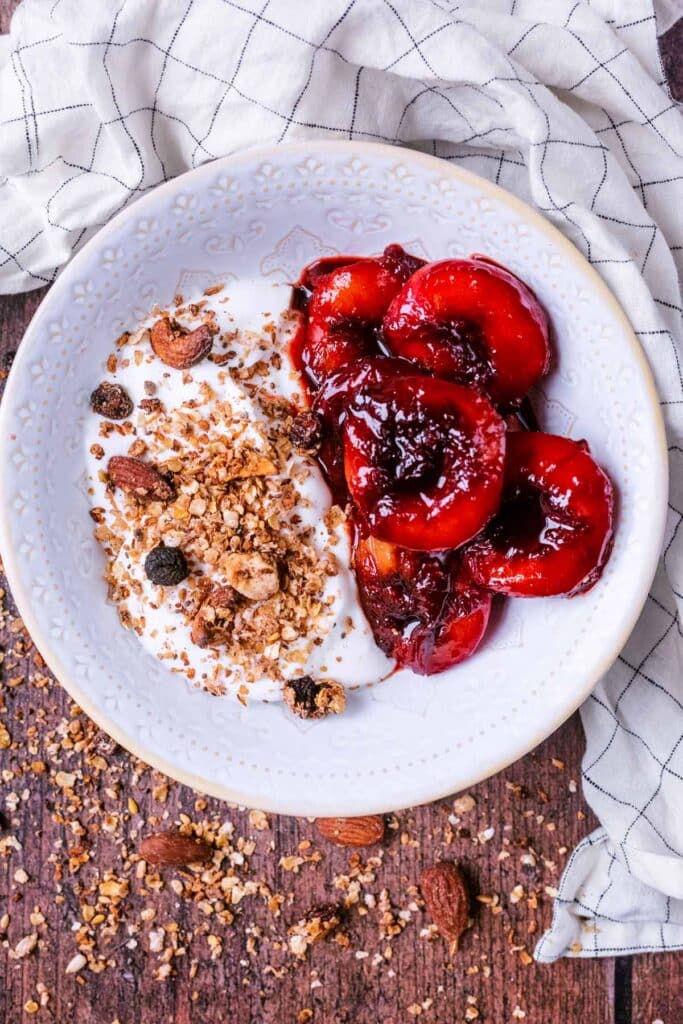 Stewed Plums - Hungry Healthy Happy