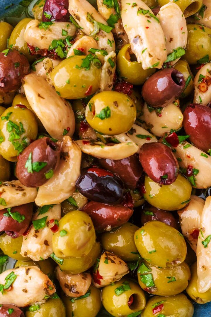 Marinated Olives - Hungry Healthy Happy