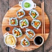 Easy Rainbow Sushi Recipe - Hungry Healthy Happy