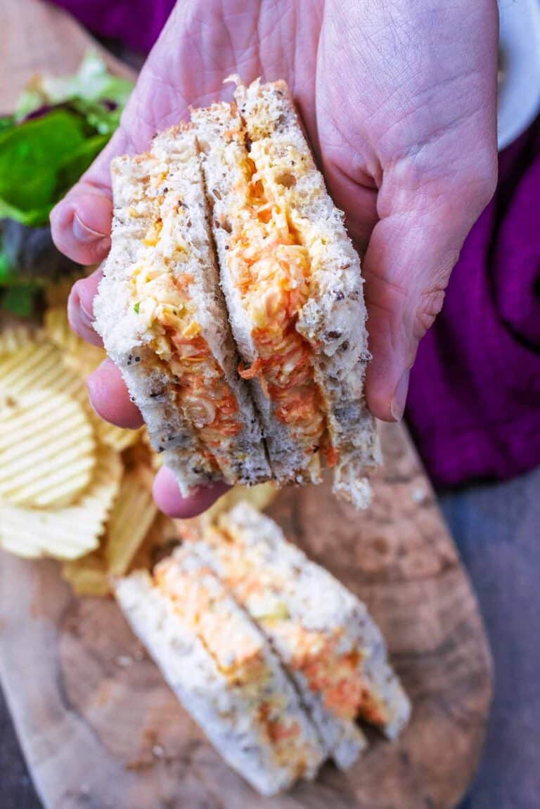 Cheese Savoury Sandwich - Hungry Healthy Happy
