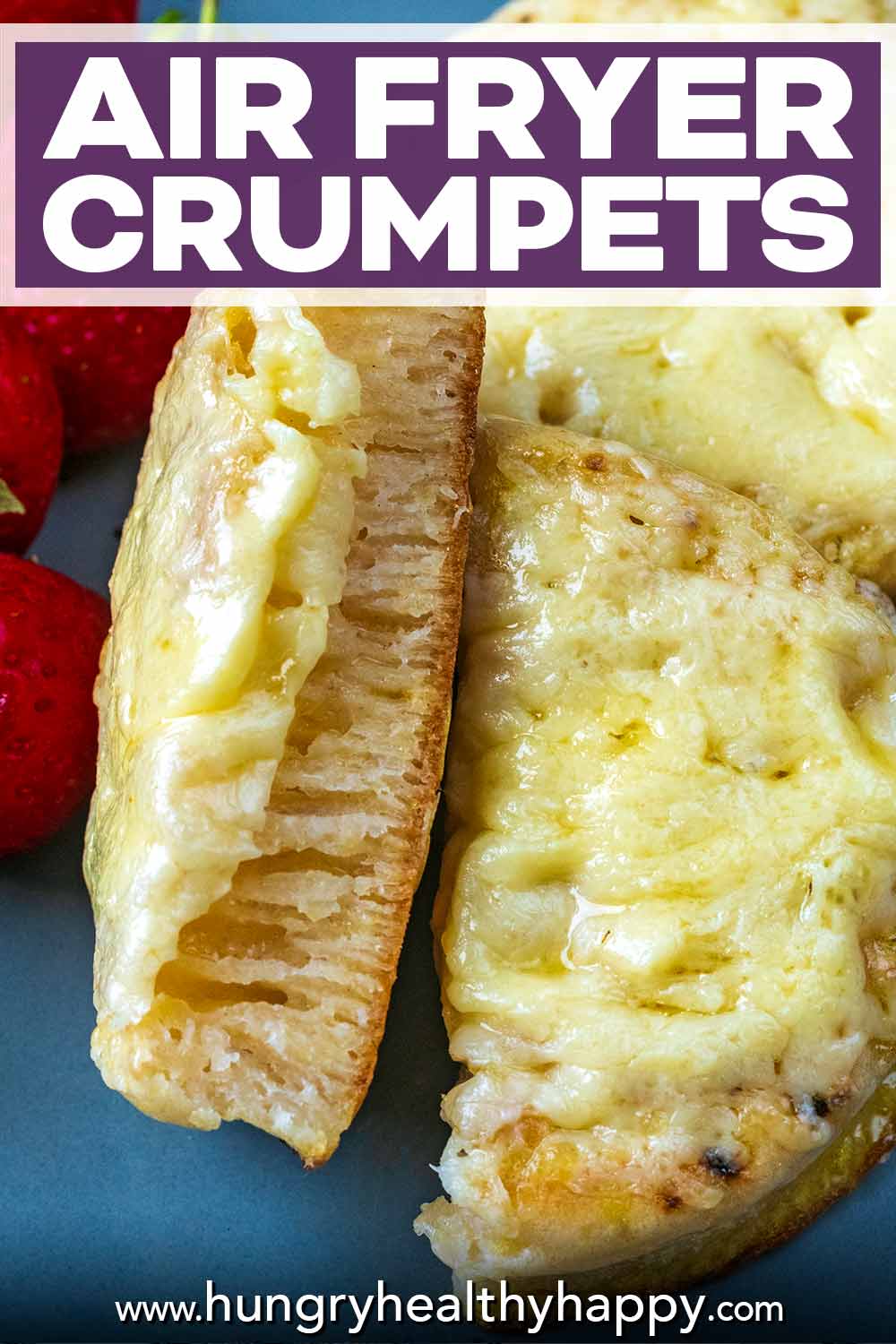 Air Fryer Crumpets - Hungry Healthy Happy