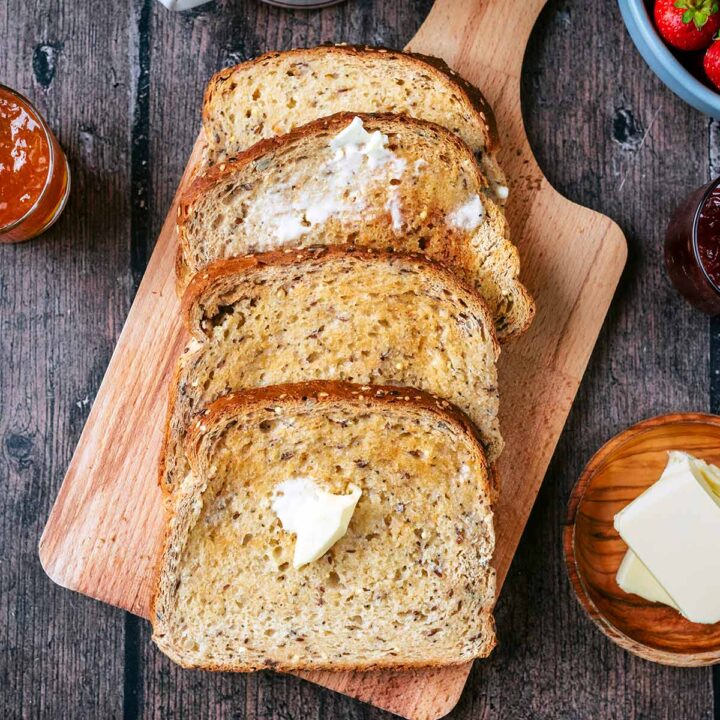 Air Fryer Toast - Hungry Healthy Happy