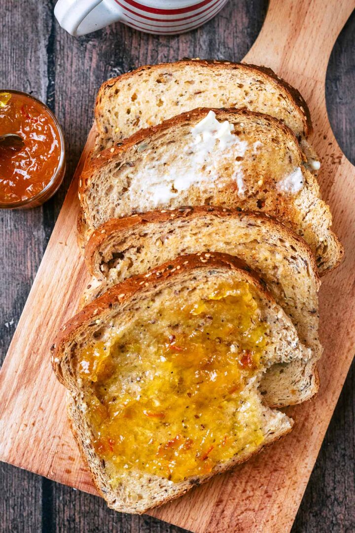 Air Fryer Toast - Hungry Healthy Happy