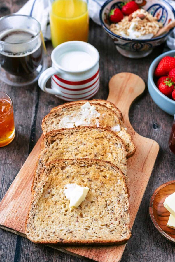 Air Fryer Toast - Hungry Healthy Happy