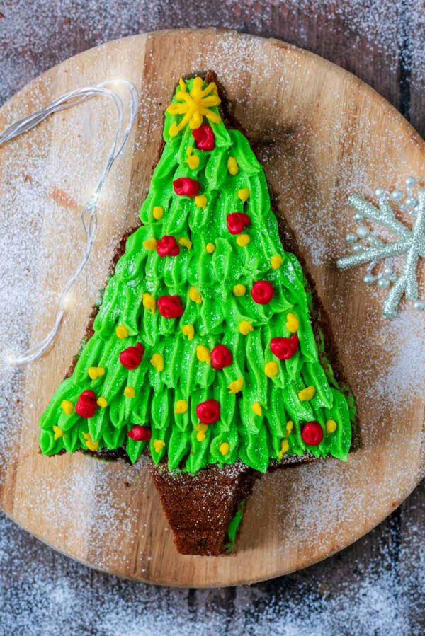 Christmas Tree Cake - Hungry Healthy Happy