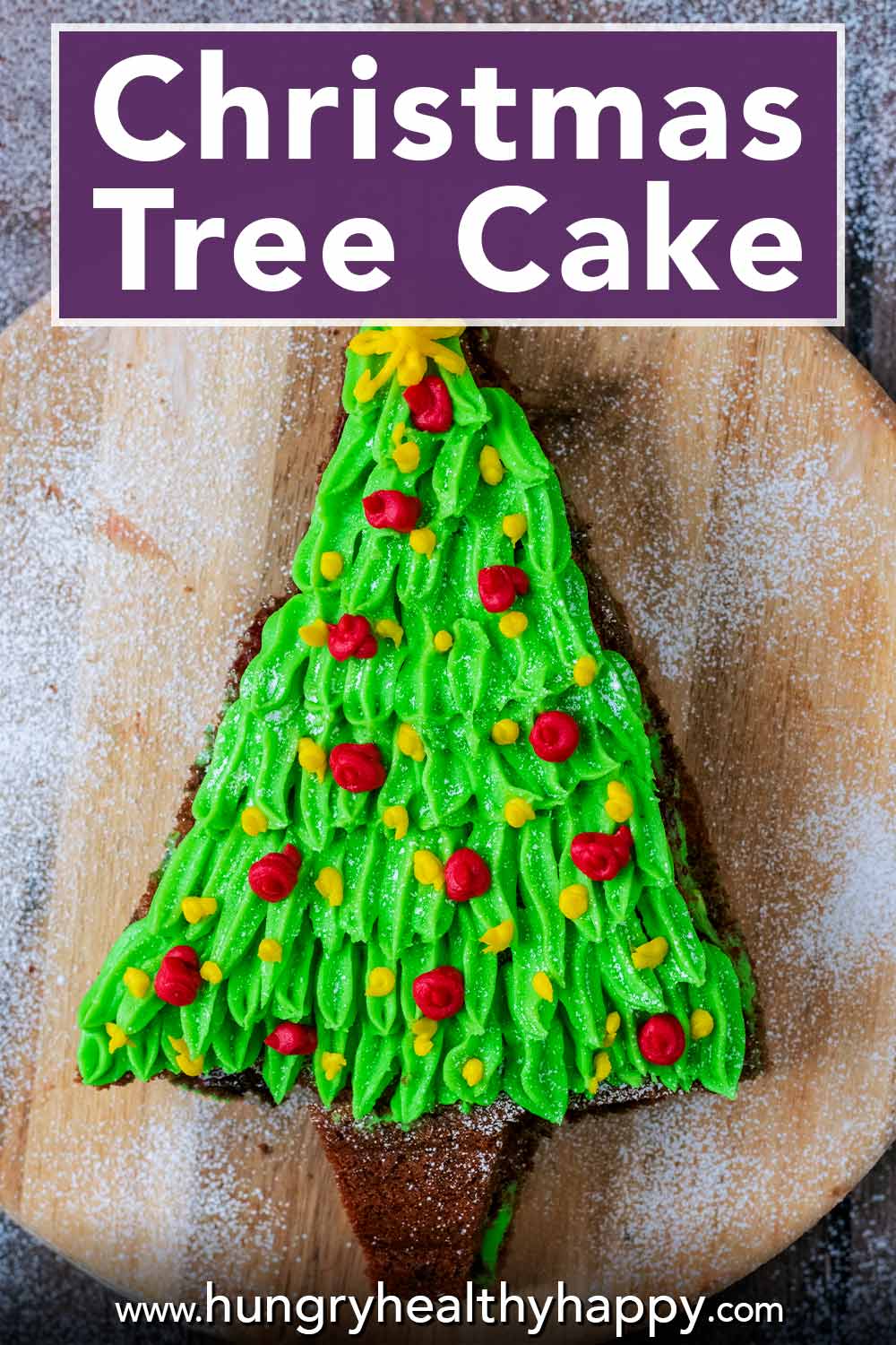 Christmas Tree Cake - Hungry Healthy Happy