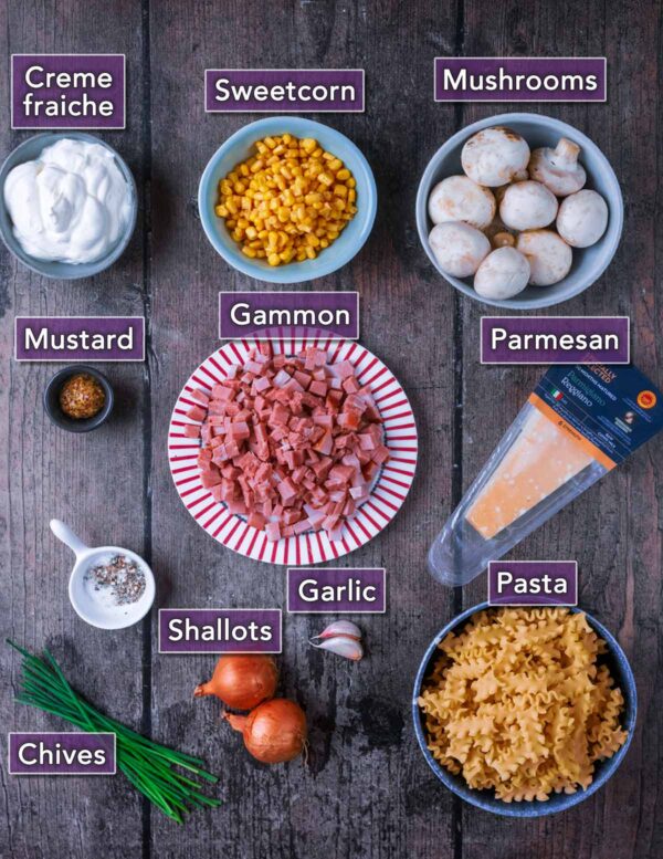 Leftover Gammon Pasta - Hungry Healthy Happy
