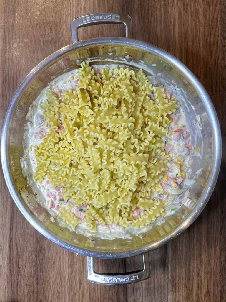 Leftover Gammon Pasta - Hungry Healthy Happy