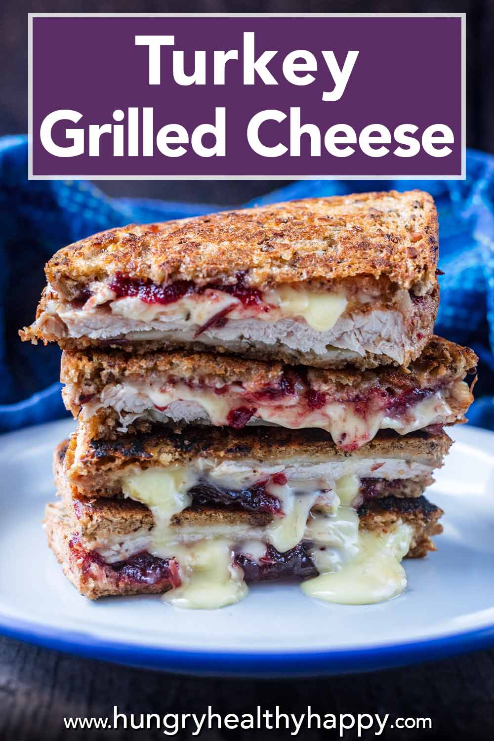 Turkey Grilled Cheese - Hungry Healthy Happy