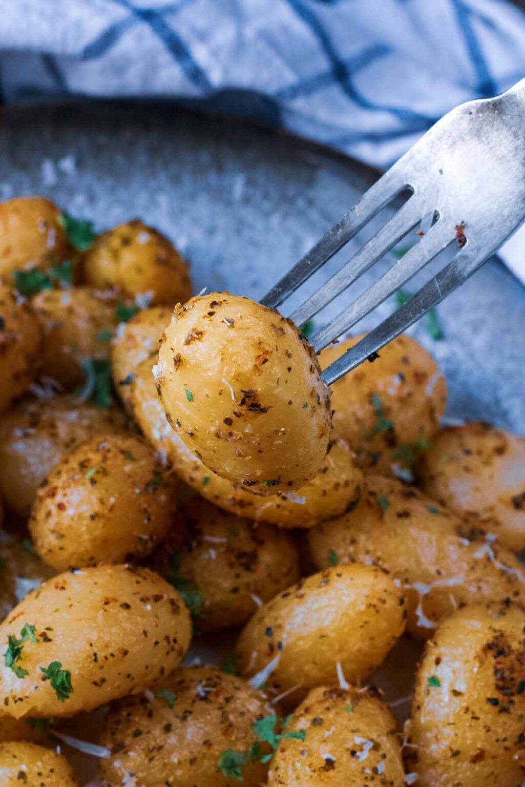 Air Fryer Canned Potatoes - Hungry Healthy Happy